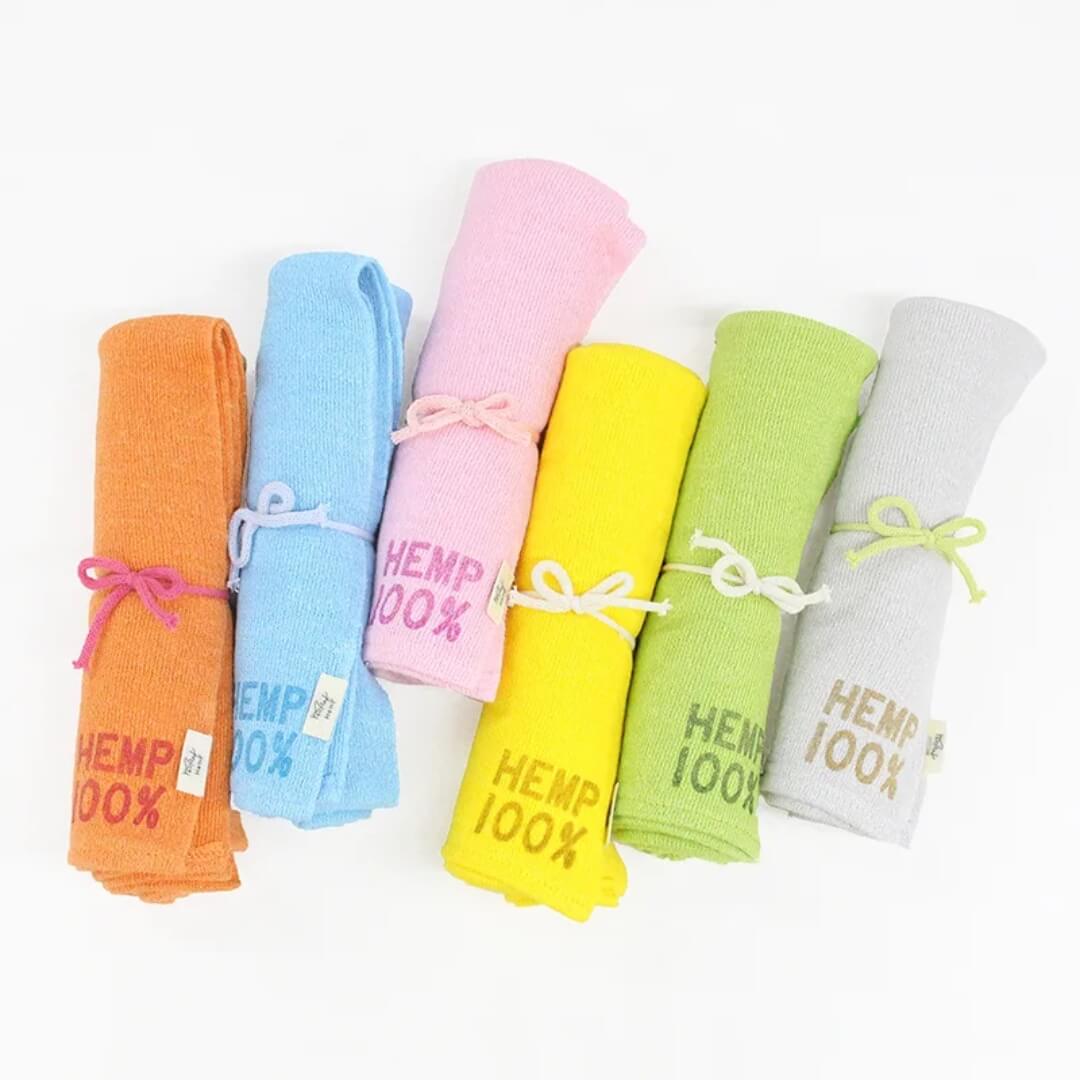 [ケンランド]ヘンプ100％ニットタオル【もっちり厚手の安心感】 – 麻市 ASA-ICHI