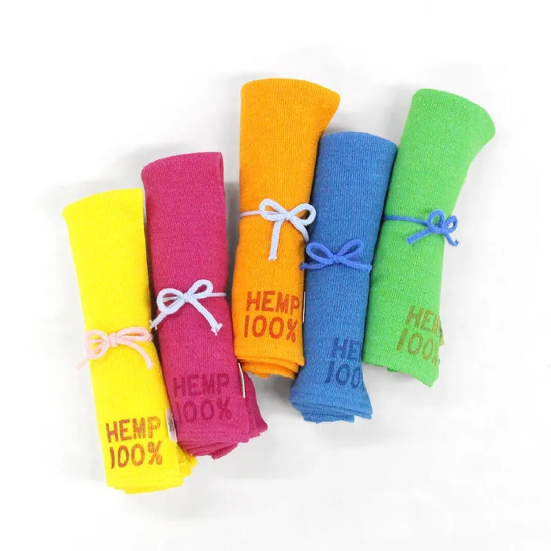 [ケンランド]ヘンプ100％ニットタオル【新色】 – 麻市 ASA-ICHI